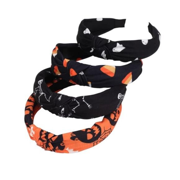 Accessories | Set Of 4 Halloweenthemed Headbands Featuring Pumpkin ...